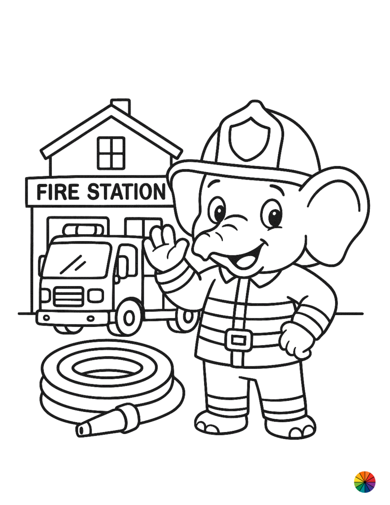 Fire Station Coloring Pages (Free Printable PDFs) - Colorize Today